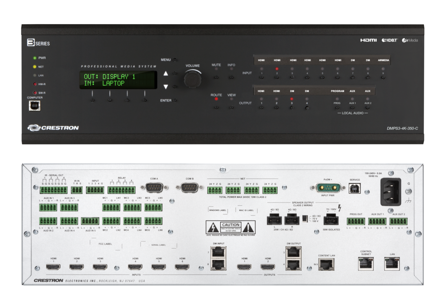 Hệ thống trình chiếu Crestron DMPS3-4K-350-C-AIRMEDIA | Giải pháp hội ...