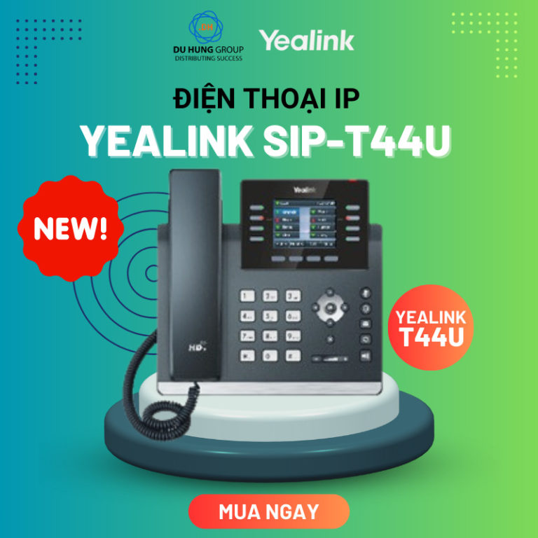 Điện thoại IP Yealink SIP-T44U | Giải pháp hội họp trực tuyến